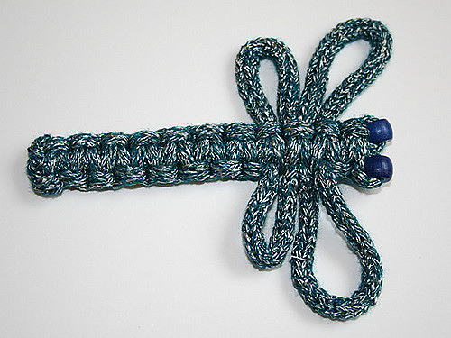 Ravelry: Knotted i-cord dragonfly pattern by Mathilde Nicolas