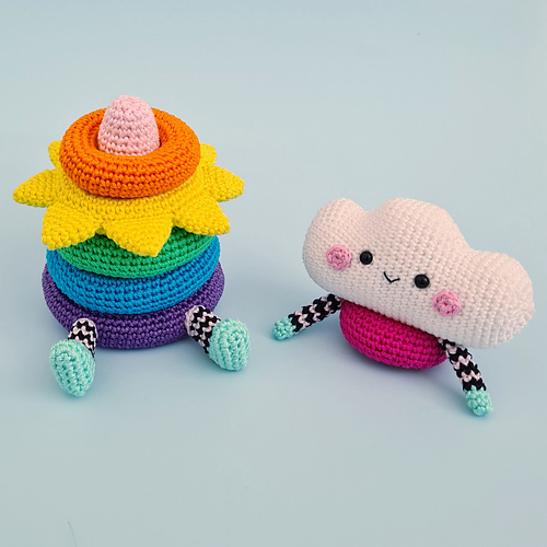 Ravelry: Cloud Stacking Toy pattern by Jennifer Santos