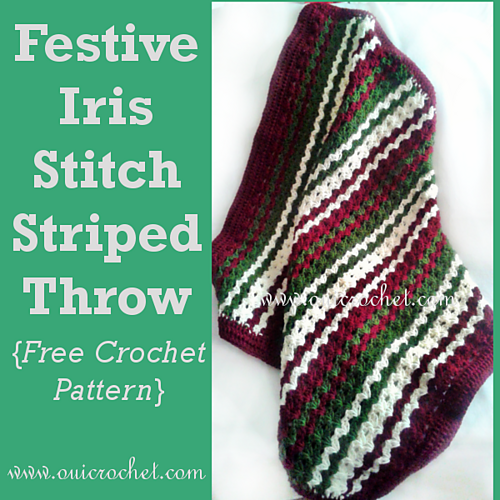 Ravelry: Festive Iris Stitch Throw pattern by Susie Oui Crochet
