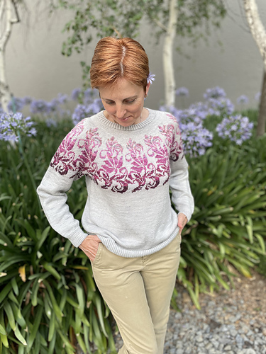 Ravelry: Fire Lily Sweater pattern by Zanete Knits