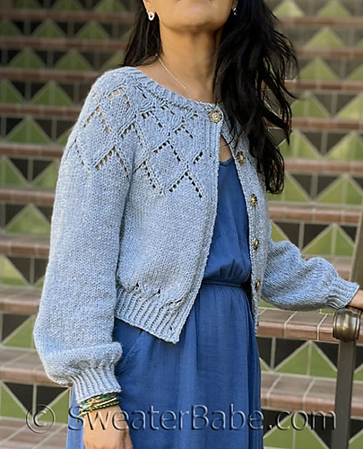 Ravelry: #355 Lia Cardigan pattern by SweaterBabe
