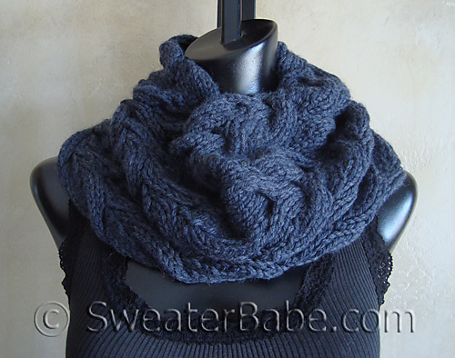 Ravelry: #103 Luscious Cabled Cowl pattern by SweaterBabe