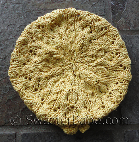Ravelry: #115 Romantic Lace Beret pattern by SweaterBabe