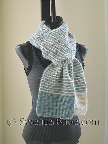 Ravelry: Worsted-Weight Striped Scarf pattern by SweaterBabe