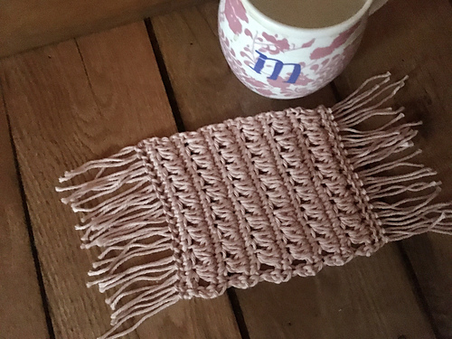 Ravelry: Carys Mug Rug pattern by Jessica McMonagle