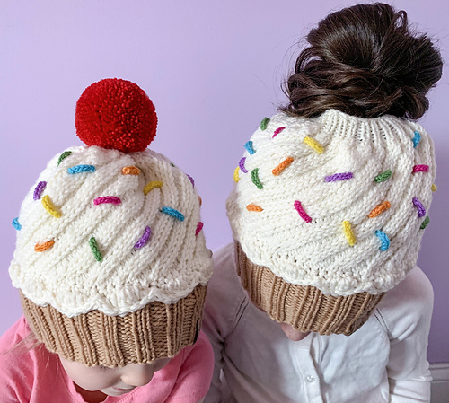 Ravelry: Cupcake Hat (knit) pattern by Sweet Beanies Boutique
