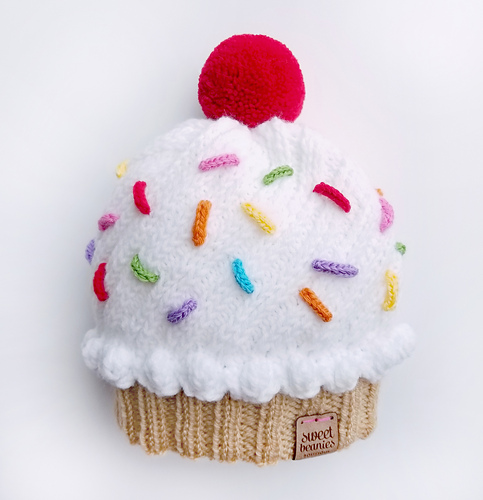 Ravelry: Cupcake Hat (knit) pattern by Sweet Beanies Boutique