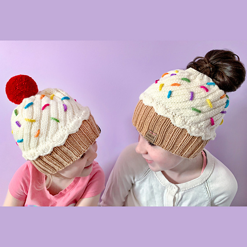 Ravelry: Cupcake Hat (knit) pattern by Sweet Beanies Boutique