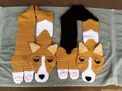 Ravelry: Corgi Scarf pattern by SweetCorgi Creations