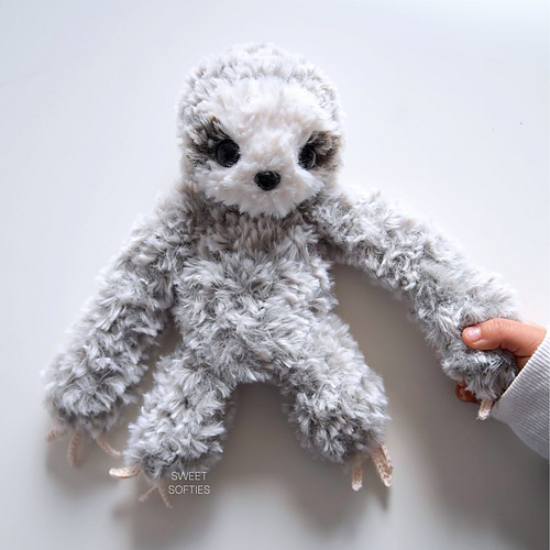 Ravelry: Faux Fur Sloth Snuggler pattern by Sweet Softies