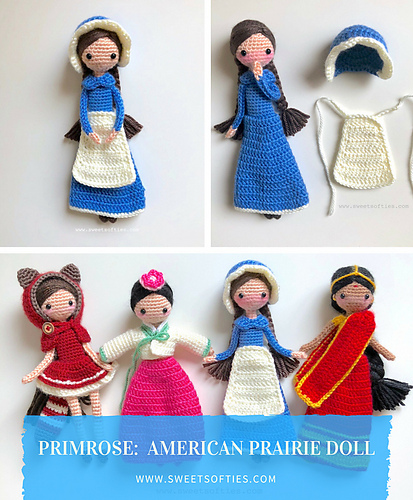 Ravelry: Primrose the American Prairie Girl Doll pattern by Sweet Softies