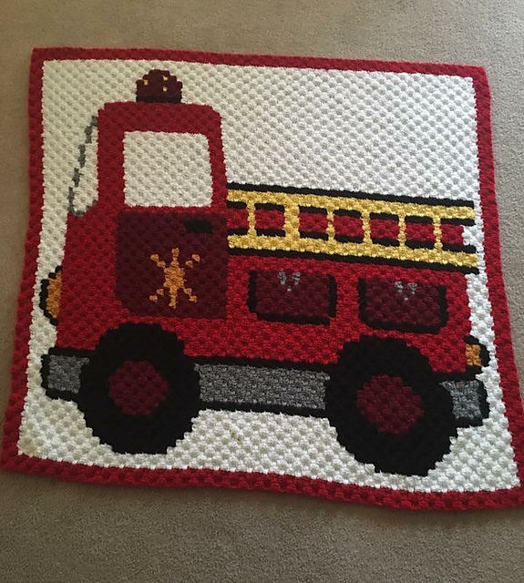 Ravelry: Firetruck Kids Afghan pattern by Kim Latshaw