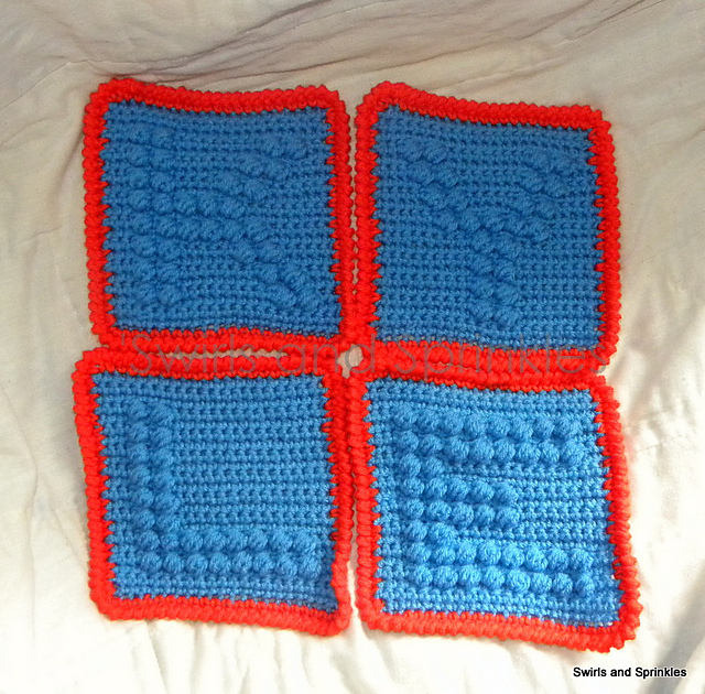 Ravelry: Alphabet Square/Block F, G, H, I, and J pattern by Becky Ferris