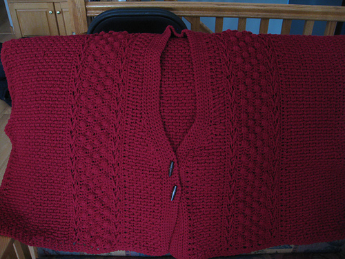 Ravelry: Aran Toggle Wrap pattern by Nazanin S. Fard