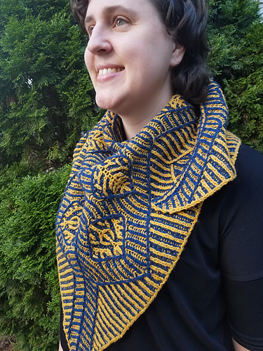 Ravelry: Hidden Forest Shawl pattern by Jenn Lampen