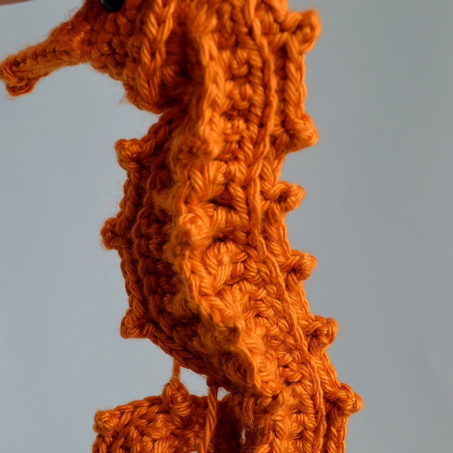 Ravelry: TFiner's Spiny Orange Seahorse