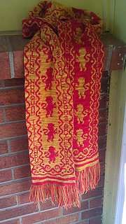 Ravelry: Gryffindor Scarf CHART ONLY pattern by Tracy Leming