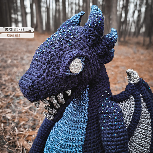 Ravelry: Large Sitting Dragon pattern by Jen Knight