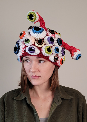 Ravelry: All Seeing Eyeball Hat pattern by Jen Knight