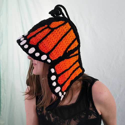 Ravelry: Monarch Butterfly Hood pattern by Jen Knight