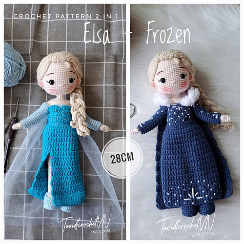 Ravelry: Elsa (Frozen) doll pattern by Tuoi Duong Thi