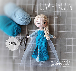 Ravelry: Elsa (Frozen) doll pattern by Tuoi Duong Thi
