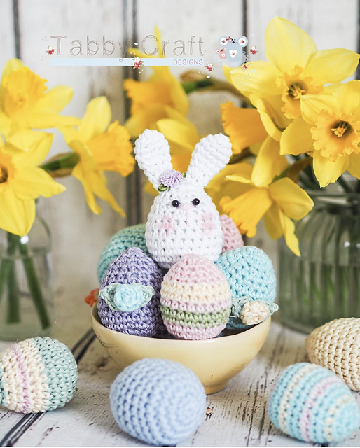 Ravelry: Easter Bunny and Eggs pattern by Tab Robinson