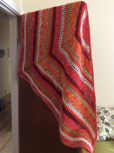 Ravelry: Cozy Striped Shawl pattern by Kara Gunza