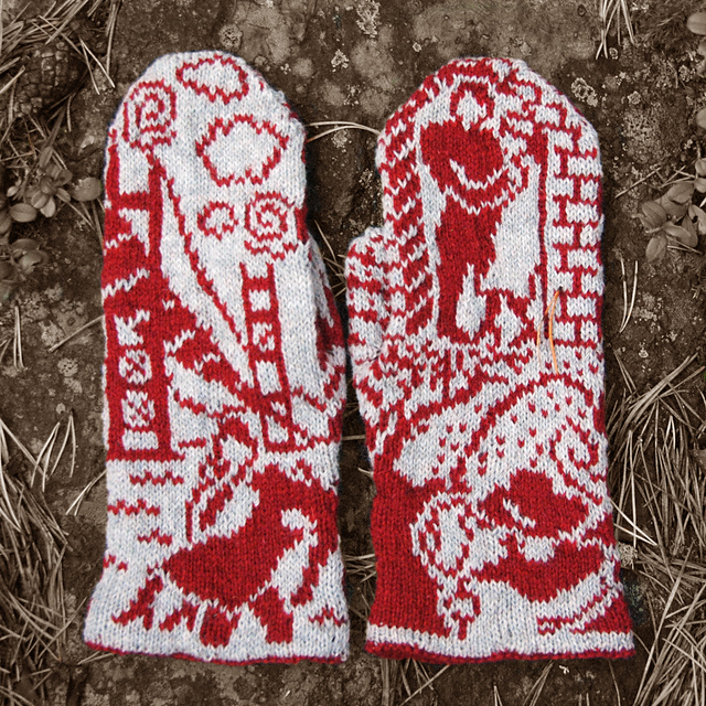 Ravelry: Vertigo (Halloween Mystery Mittens 2020) pattern by Susanna Winter