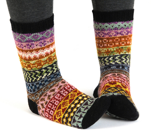 Ravelry: Fair Isle Sock MKALendar pattern by Susanna Winter