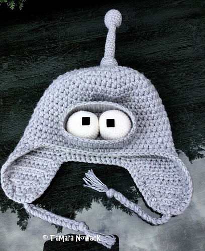 Ravelry: Futurama Style Robot Bender Hat pattern by Tamara Nowack
