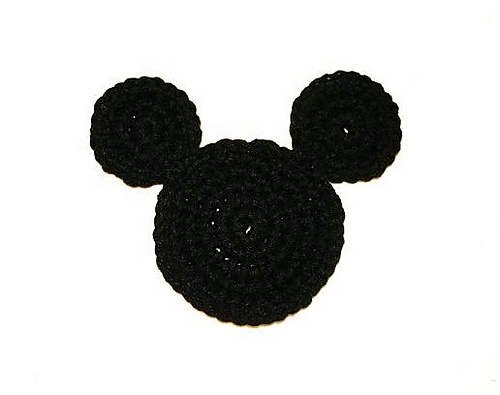 Ravelry: Disney Mickey Mouse Ears Coaster pattern by Megan Denham
