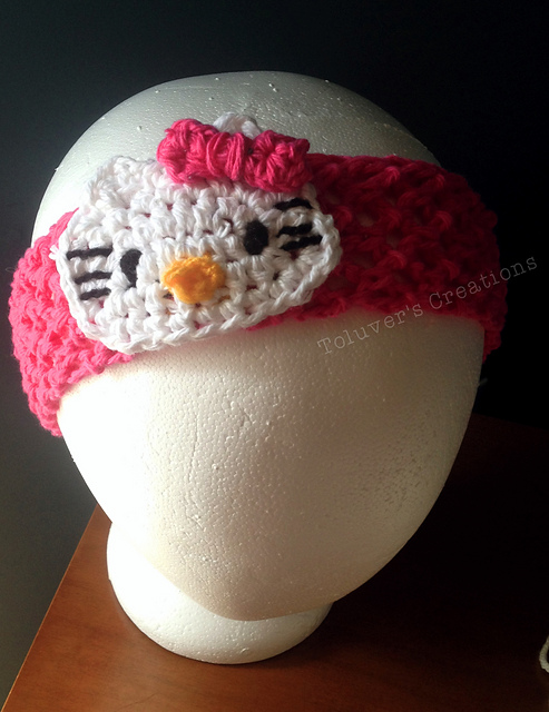 Ravelry: Hello Kitty Headband pattern by Rachelle Bowman