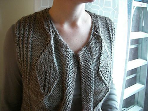 Ravelry: #13 Long Leaf Vest pattern by Tanis Gray