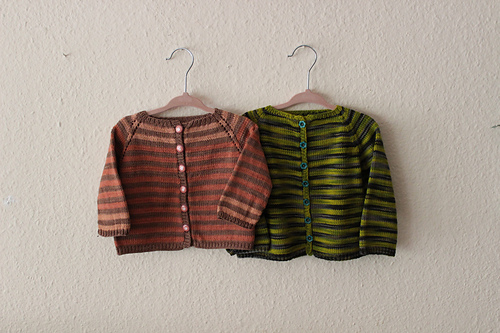 Ravelry: 7 / Striped Cardigan pattern by Florence Merlin