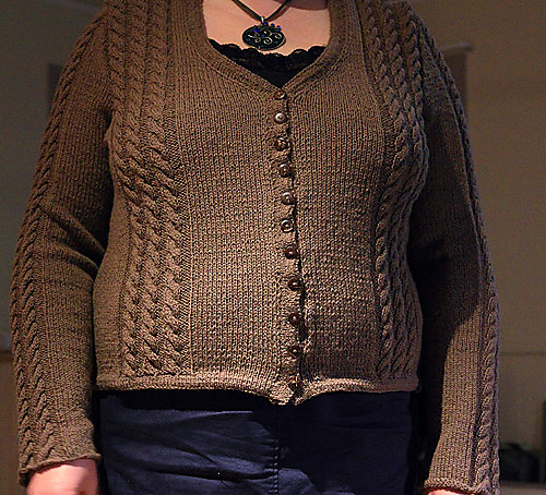 Ravelry: Lattice Back Jacket pattern by Linda Marveng