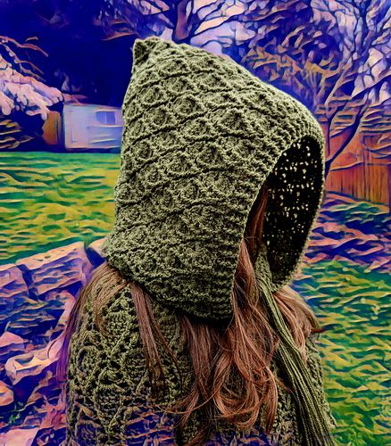 Ravelry: Whimsical Woodland Hood pattern by Tash Hag
