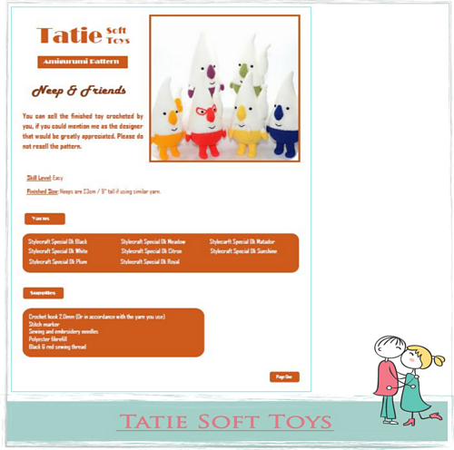 Ravelry: Neep Amigurumi Set pattern by Tatie