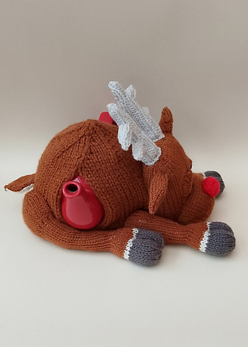 Ravelry: Knackered Reindeer Tea Cosy pattern by Susan Cowper