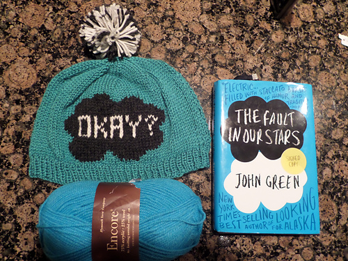 Ravelry: TFIOS pompom hat pattern by Kristin Tefft