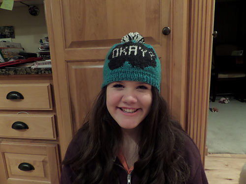 Ravelry: TFIOS pompom hat pattern by Kristin Tefft