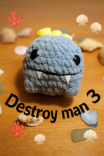 Ravelry: Sharko Destroyman 3 - Deepwoken inspired pattern by Simcer