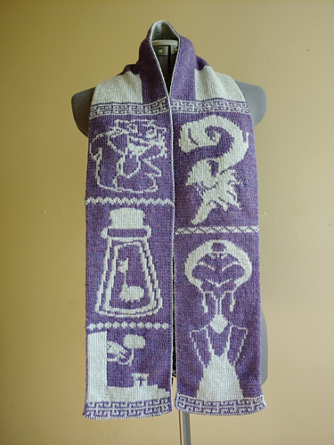 Two more for exotic scarf bingo! : r/knitting