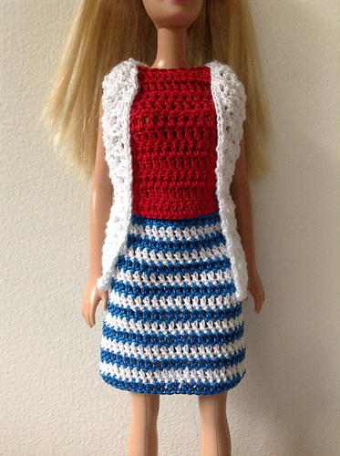 Ravelry: Patriotic Barbie outfit pattern by Tess Tortorella