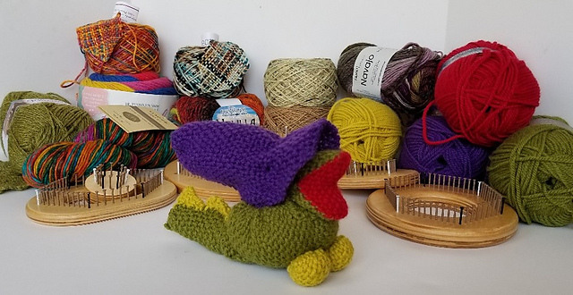 Ravelry: TexasGabi's TURTLE Hexagon Pin Loom: Dino Gnome