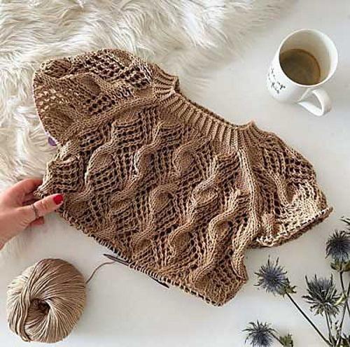Ravelry: Sand Waves Sweater pattern by Melanie Reinert