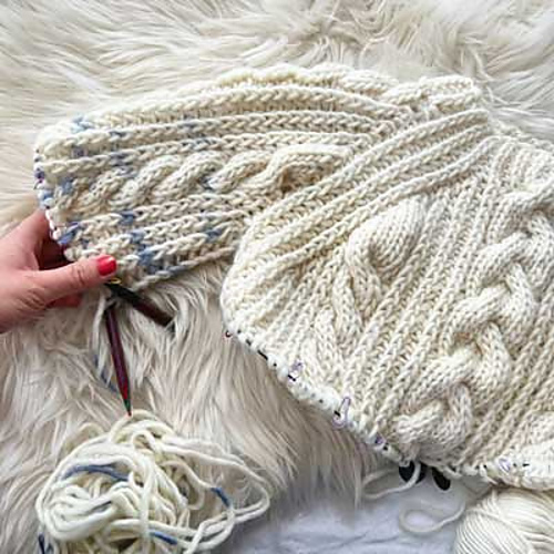 Ravelry: Cables And Brioche Sweater pattern by Melanie Reinert