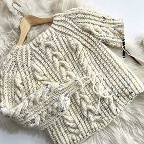 Ravelry: Cables And Brioche Sweater pattern by Melanie Reinert