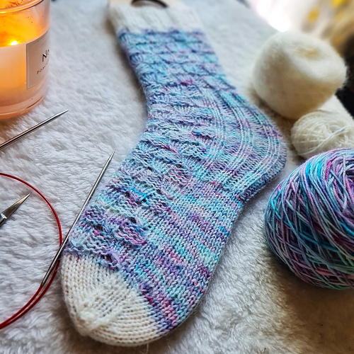 Ravelry: Magic Heel Socks DK Mohair pattern by Judy Jewell