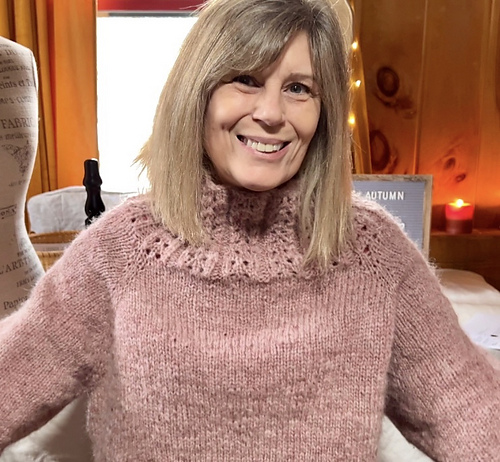 Ravelry: Larkspur Lace Pullover pattern by Judy Jewell